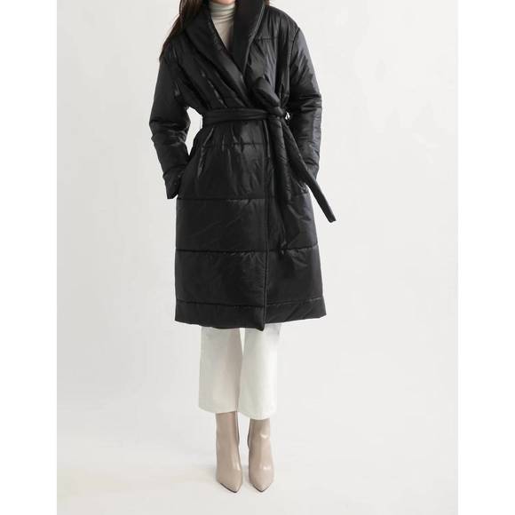 Look By M | Jackets & Coats | New Look By M Glassy Long Puffer Coat In ...